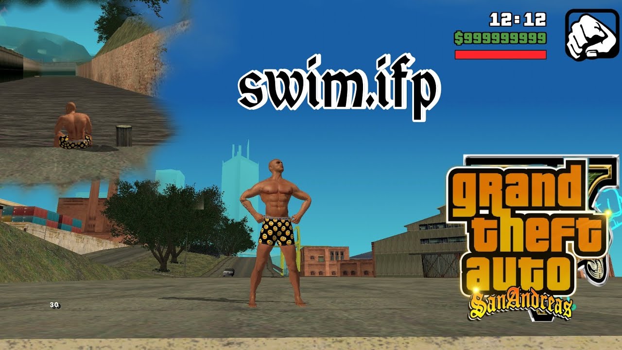 MOD swim.ifp gta v for gta sa android - YouTube