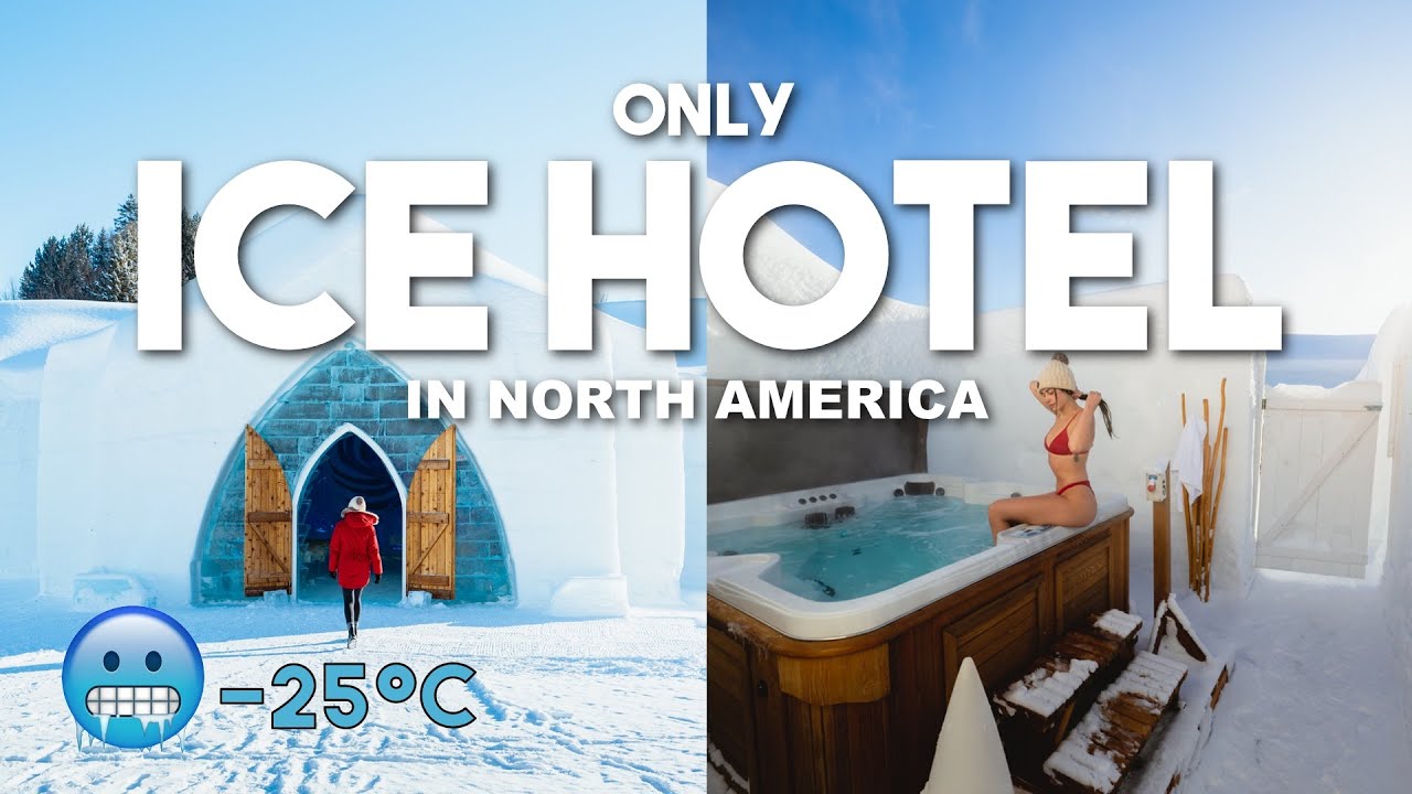 Sleeping in the ONLY Ice Hotel in North America - YouTube