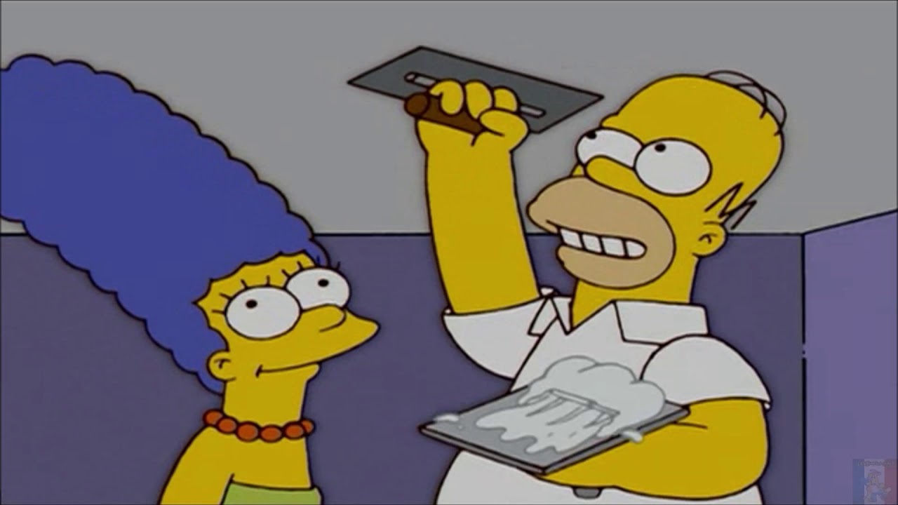Homer rénove la cuisine - YouTube