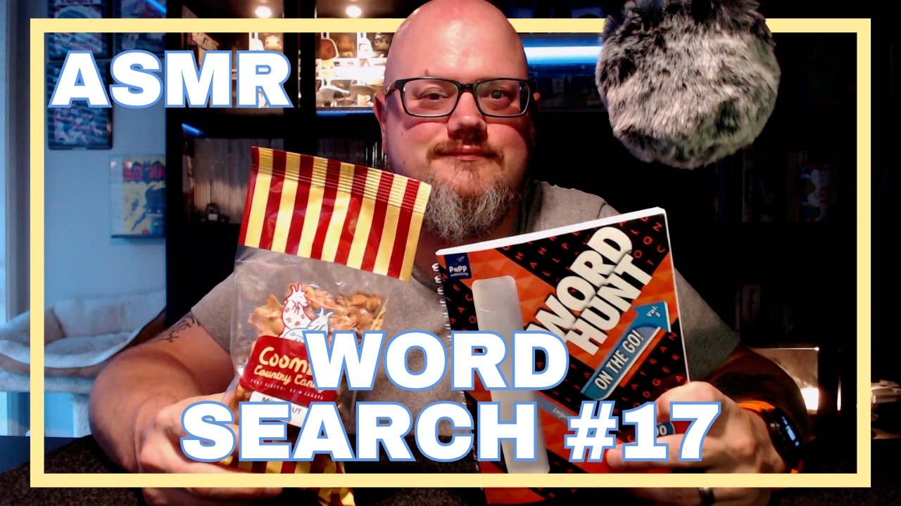 ASMR: Nutty Mukbang & Word Search - YouTube