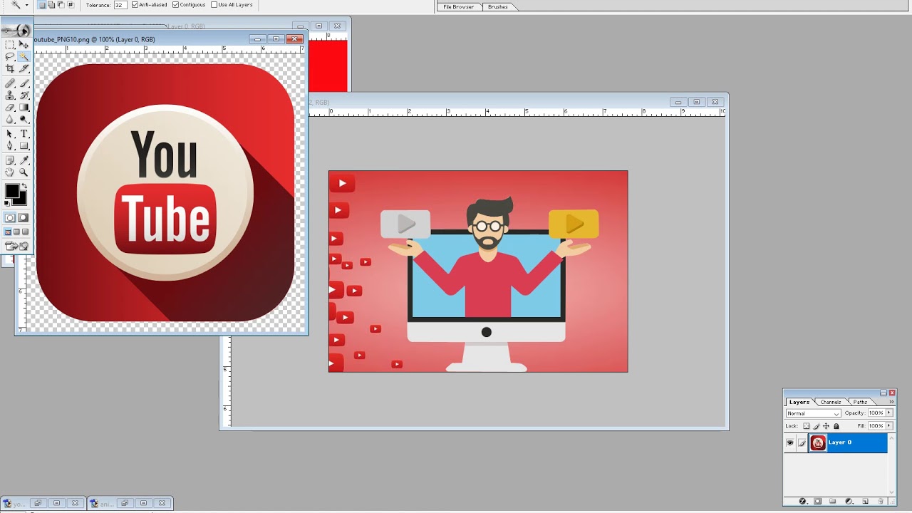 How To Make Fiver Poster In Adobe Photoshop - YouTube
