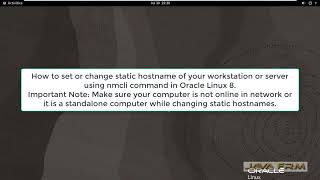 How To Set Static Ip Address Using Nmcli Command In Oracle Linux 8 4 19 ...