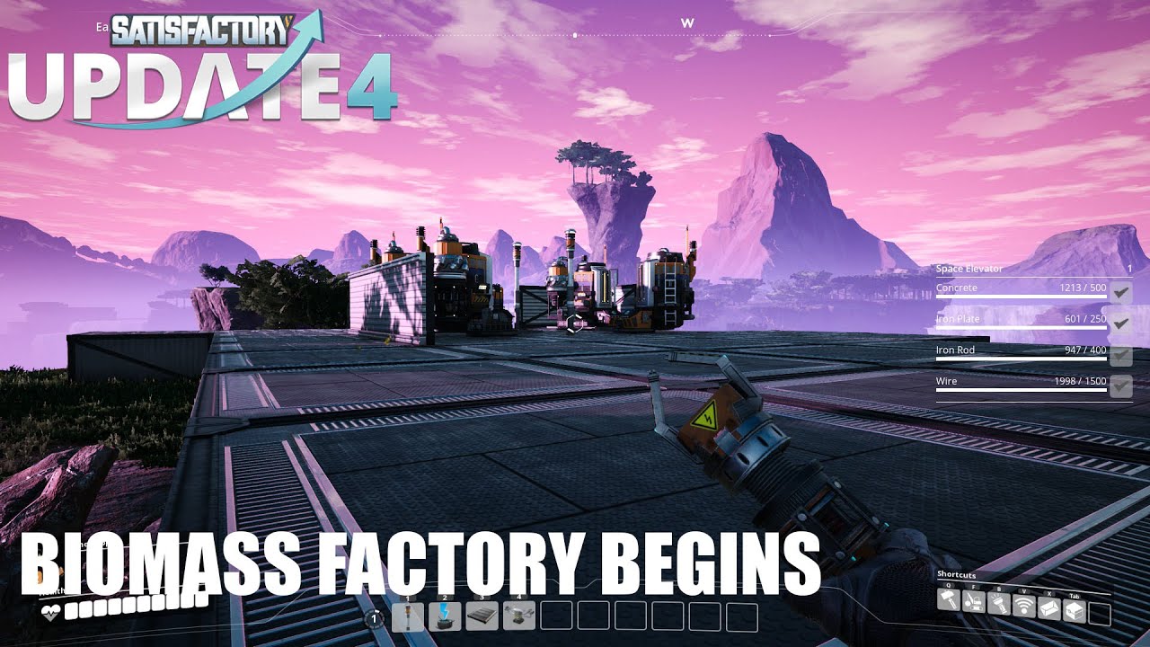 Starting the Biomass Power Factory | Satisfactory Update 4 Episode 4 ...