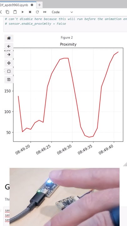 Gather APDS9960 proximity and gesture data. Pico KB2040 U2IF & Python ...