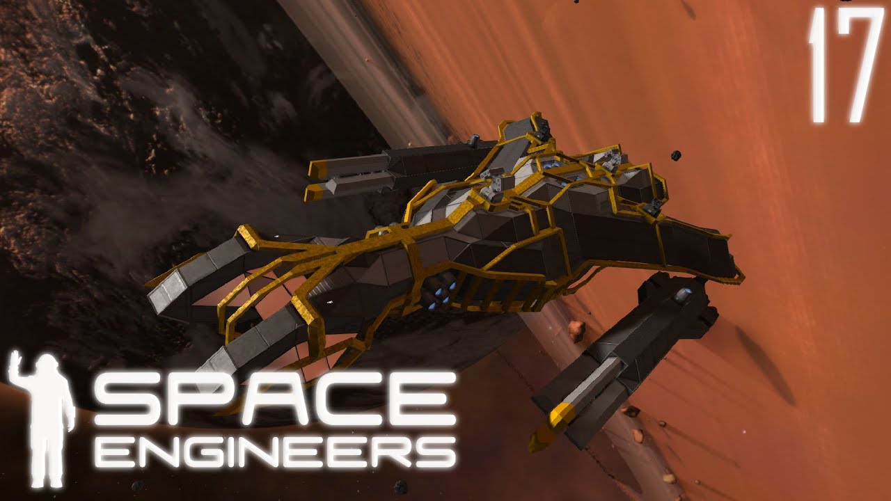 Space Engineers Shipyard: Nemesis Long Range Bomber - YouTube