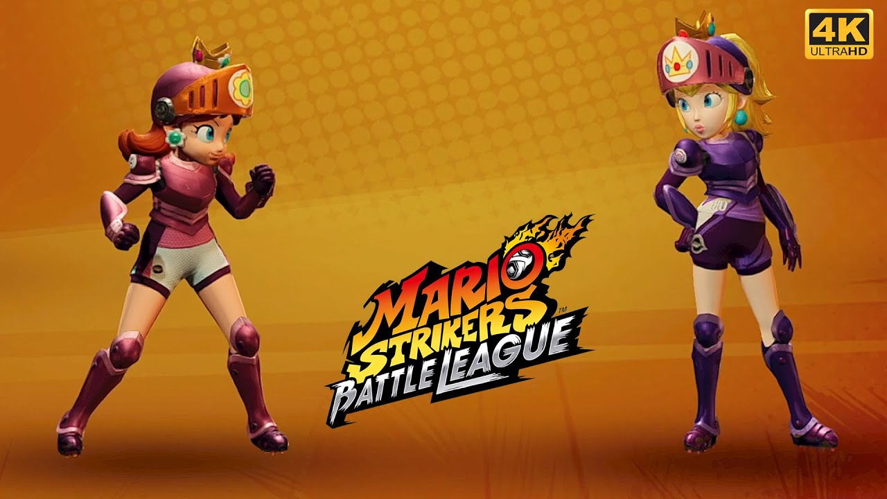 Mario Strikers: Battle League - Daisy Vs. Peach | 4K - YouTube