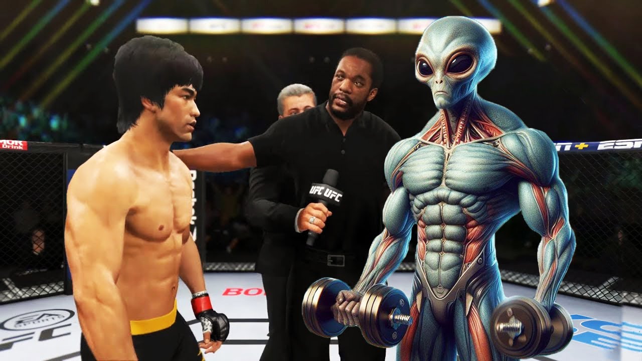 PS5 | Bruce Lee vs. Alien Bodybuilder (EA Sports UFC 4) - YouTube
