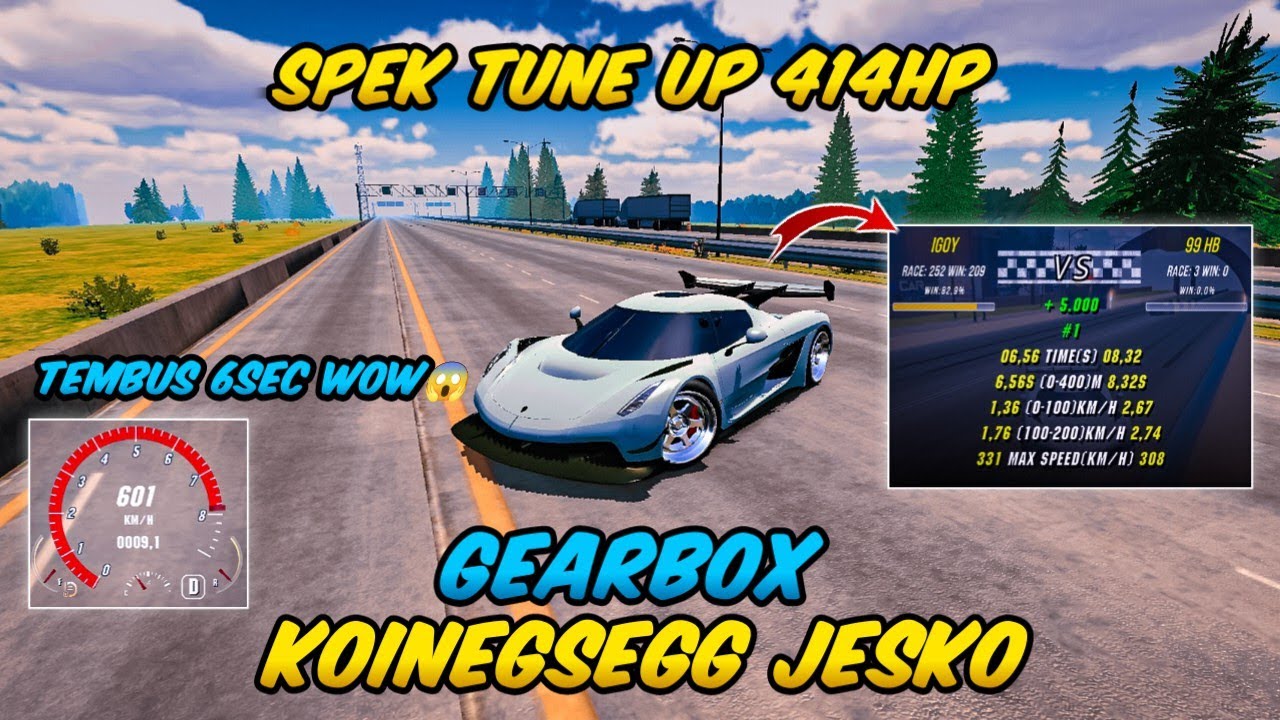 BEST GEARBOX KOINEGSEGG JESKO TUNE UP 414HP | CAR PARKING MULTIPLAYER - YouTube
