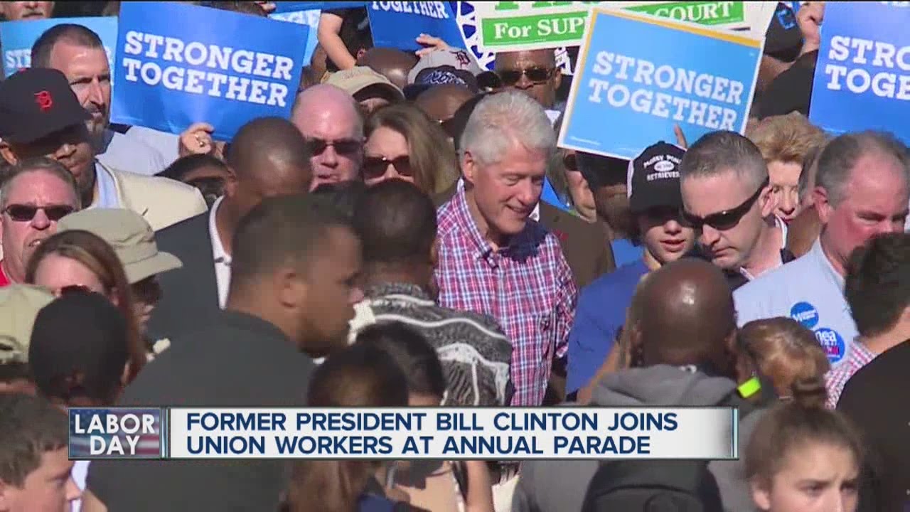 Bill Clinton in Michigan for Labor Day - YouTube
