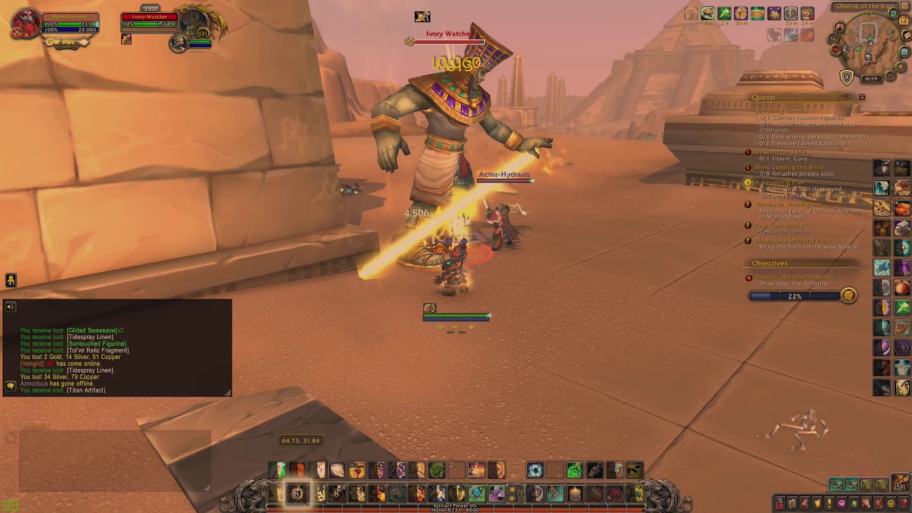 Patch 8.3 Quest Guide - Part 3 - Surfacing Threats and Assault: Amathet ...