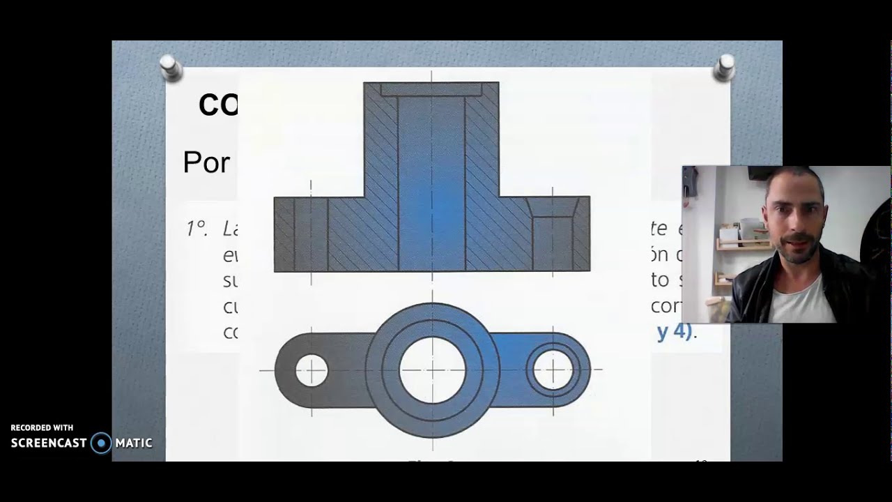 DIBUJO TÉCNICO. Cortes y secciones - YouTube