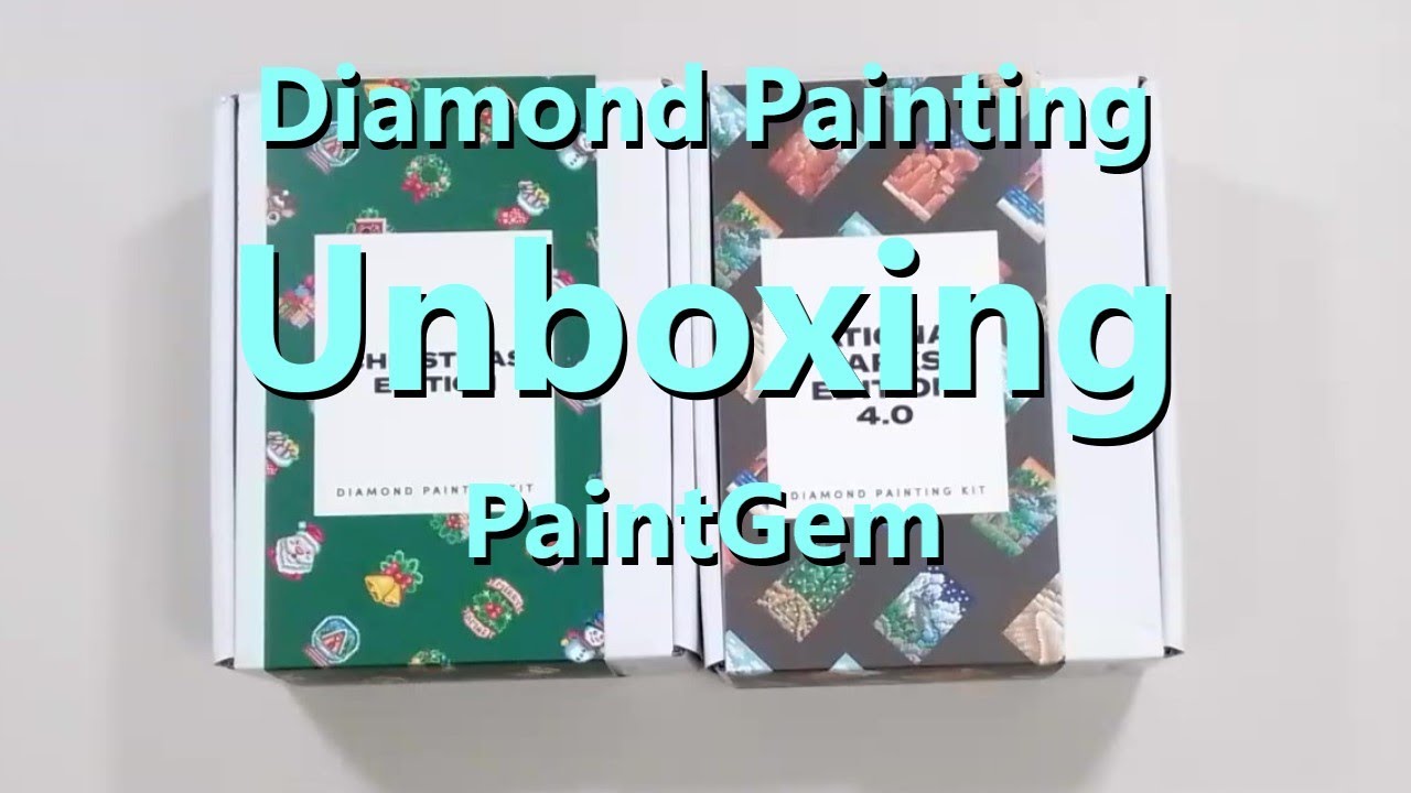 Diamond Painting Unboxing - PaintGem - Christmas & National Parks 4 ...
