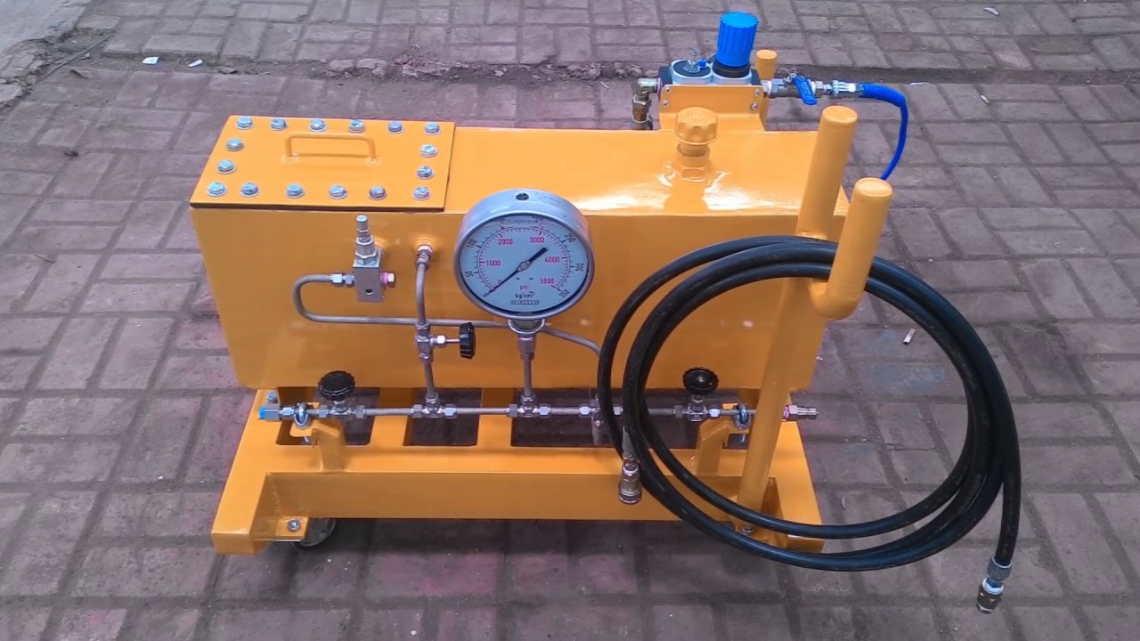 Hydrotest unit 5k - 30k PSI - YouTube