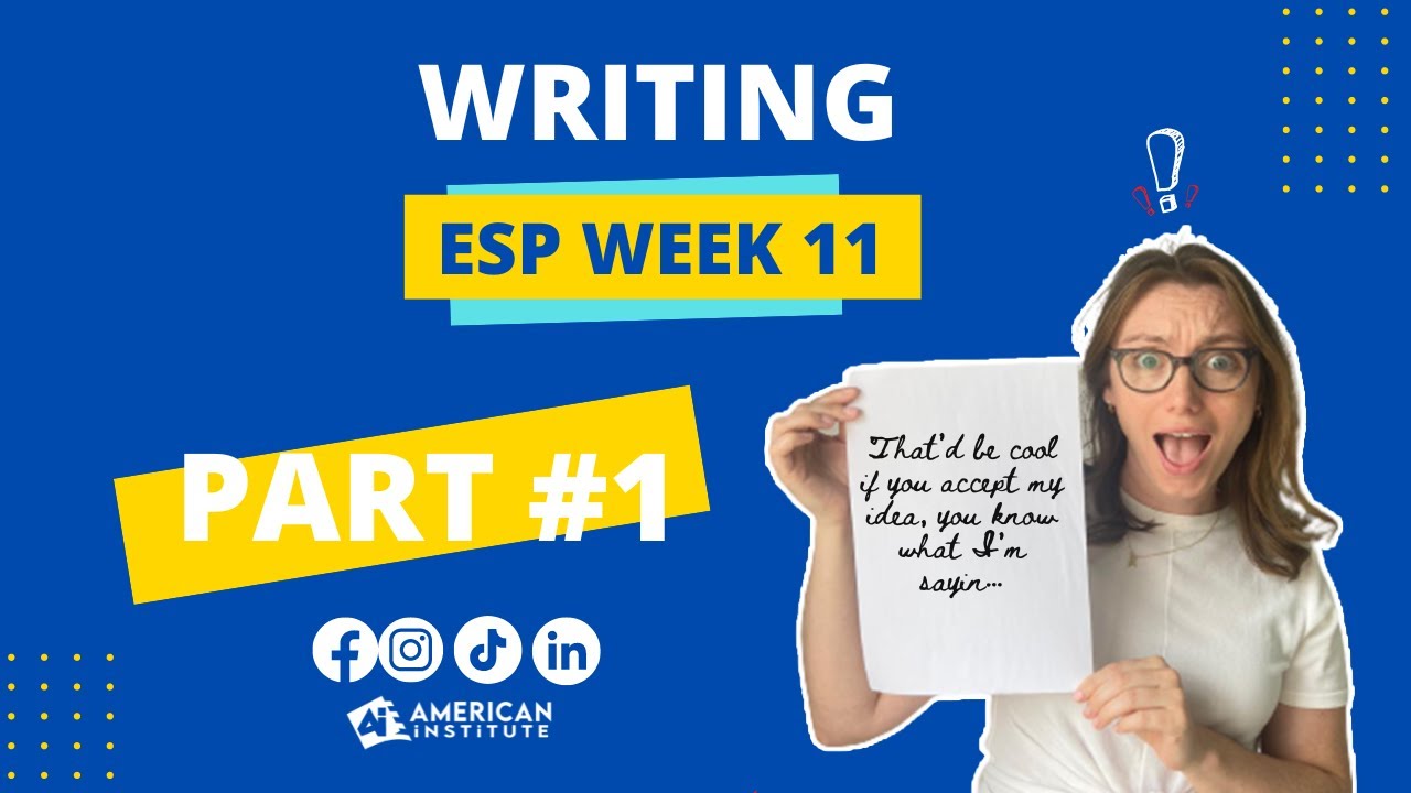 English for Writing (part1/2) - ESP 11 - - YouTube