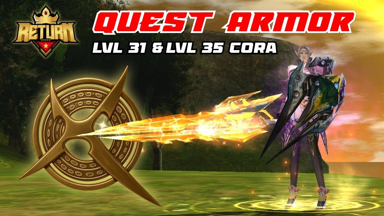 QUEST ARMOR LVL 31 DAN LVL 35 RACE CORA - RF RETURN #rfreturnrpg # ...
