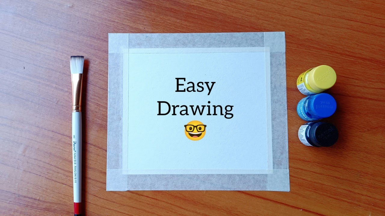 Simple poster colour drawing 😃/easy painting for beginners/poster ...