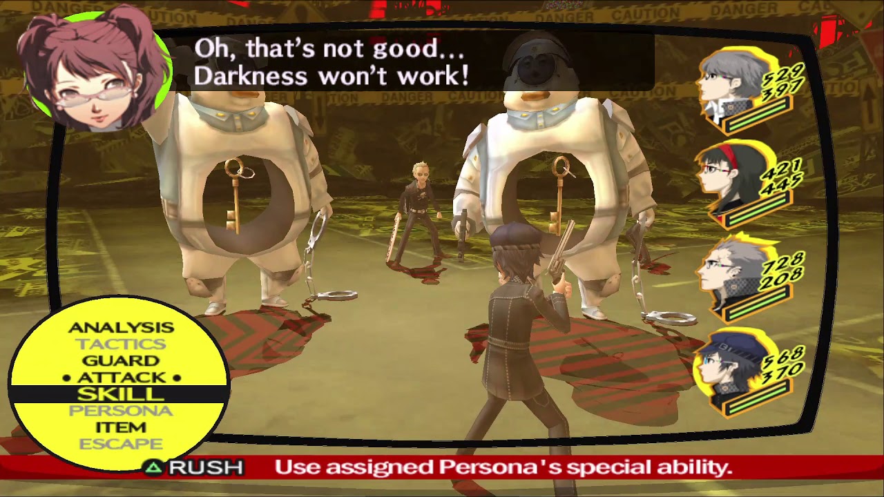 Persona 4 - Magatsu Mandala Mini-Boss #1 - Chaos Fuzz [FHD 60FPS] - YouTube