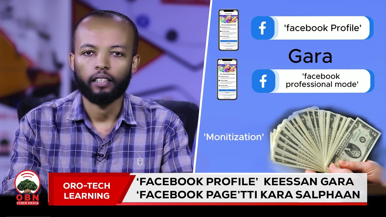 Oro Tech Learn | 'Facebook Profile' gara 'facebook page' tti kara salphan. - YouTube