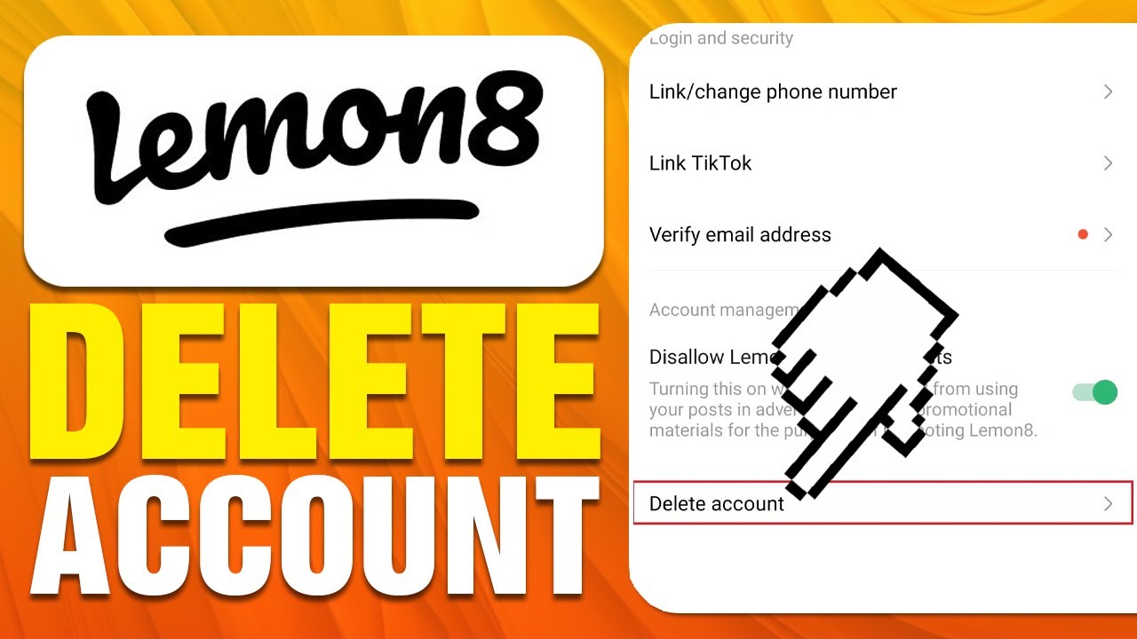 How To Delete Lemon8 Account (2025) - YouTube