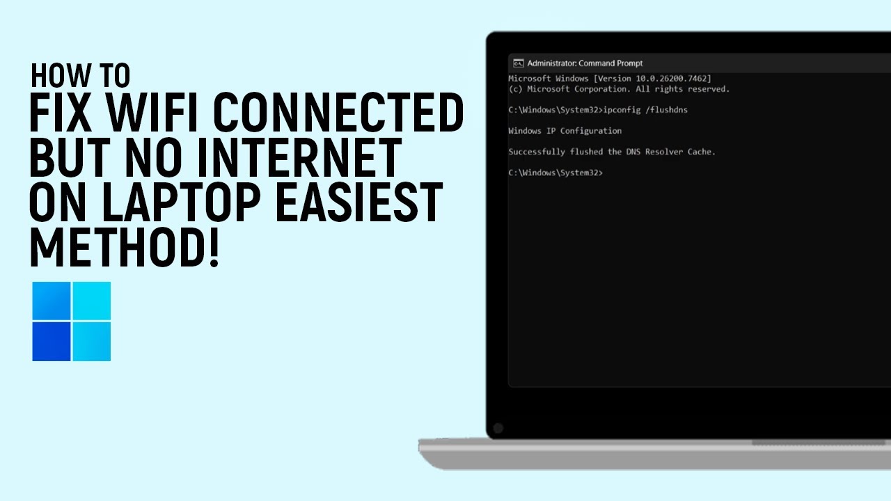 How to Fix WiFi Connected But No Internet on Laptop Easiest method ...