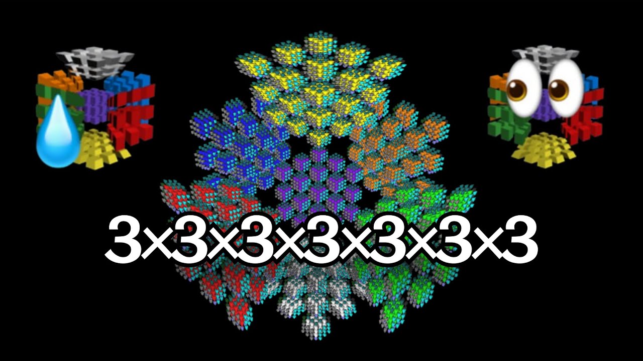 7D Rubik's Cube Solved! [3×3×3×3×3×3×3] - YouTube