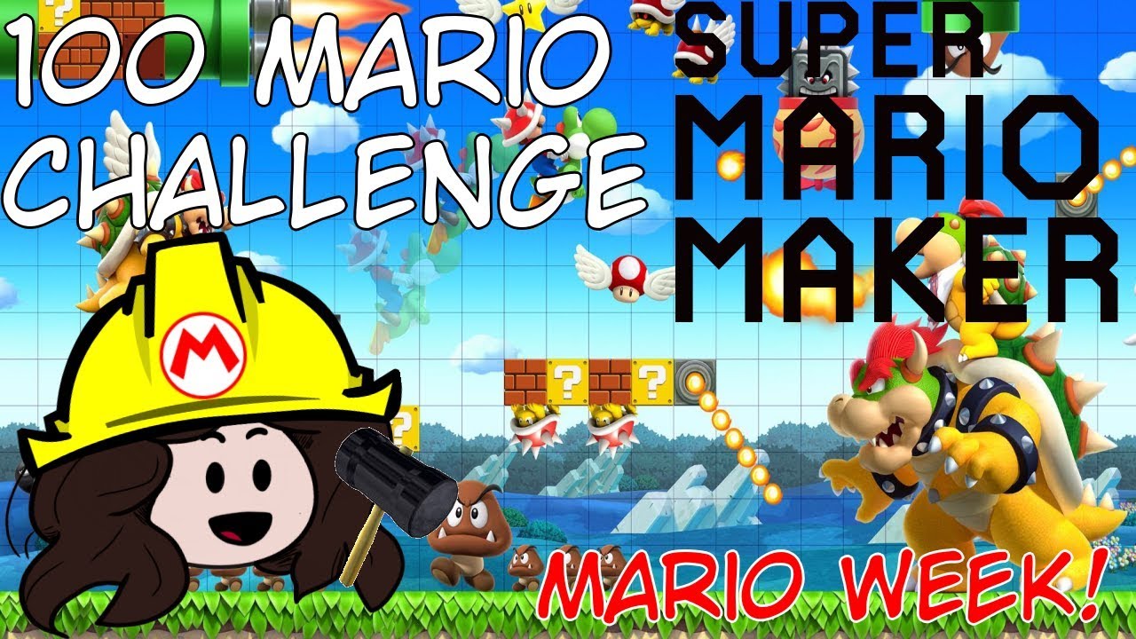 100 Mario Challenge! - Super Mario Maker - Mario Week - YouTube