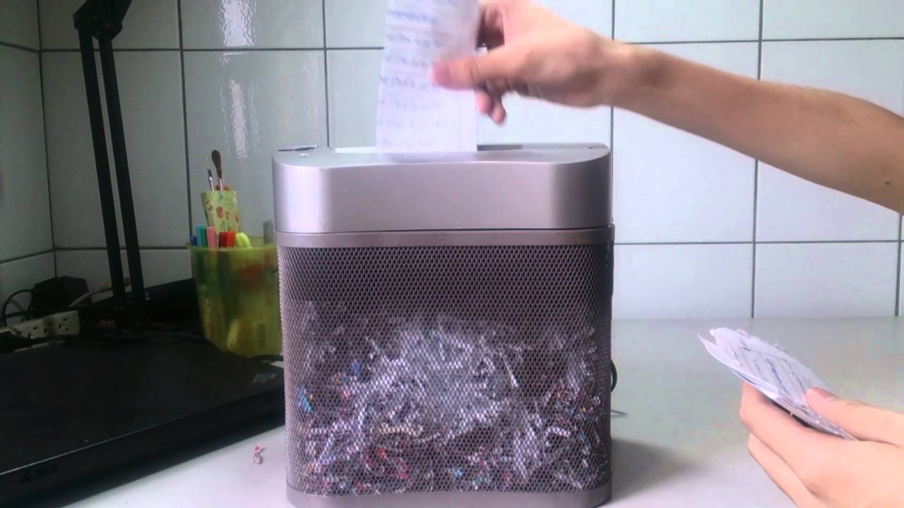 extreme paper shredder - YouTube