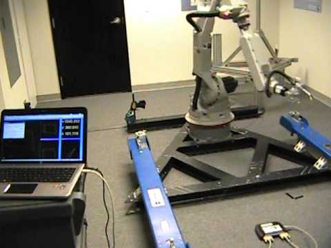 Dynalog's 3D CompuGauge Measures Robot Accuracy - YouTube