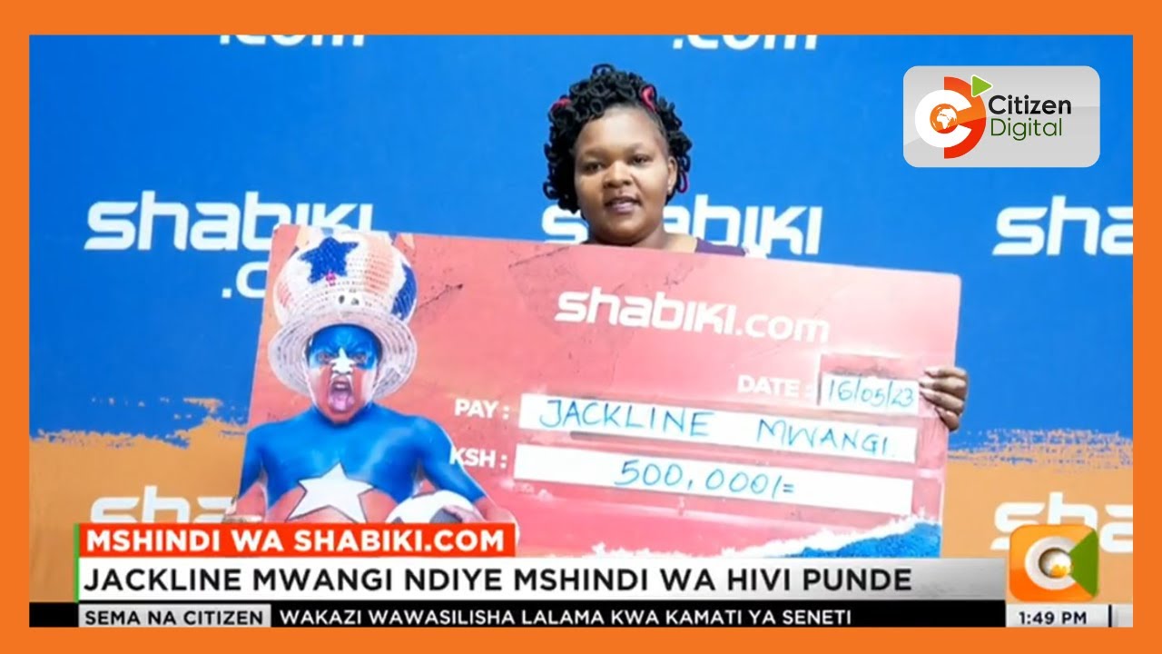 Jackline Mwangi ashinda shilingi laki tano kwenye Shabiki Kaende ...