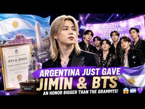 🔥 Arjantin, Jimin ve BTS'e Grammy'lerden Daha Büyük Bir Onur Verdi! 😱🇦🇷💜