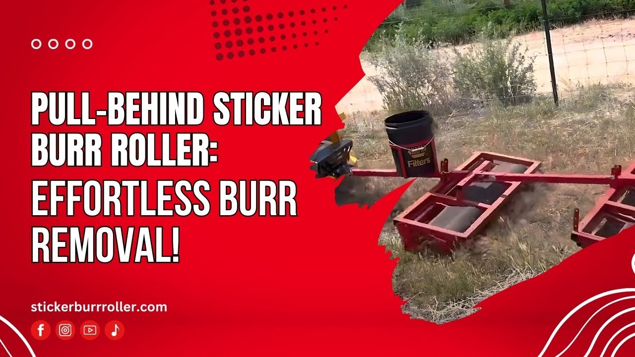 Pull-Behind Sticker Burr Roller – Effortless Burr Removal for Large ...