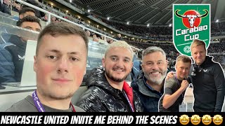 BEHIND-THE-SCENES at Newcastle United VS Crystal Palace in the Carabao ...