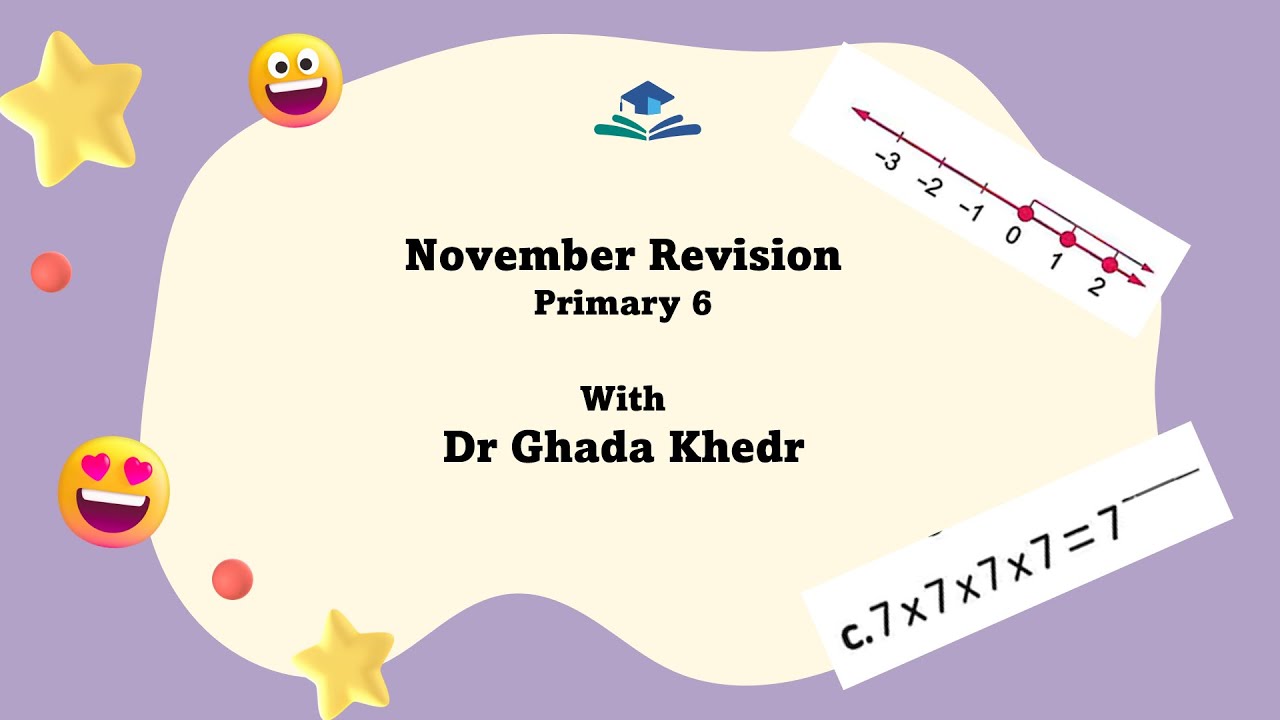مراجعة امتحان نوفمبر | Math Primary 6 | November Exam Revision | كل ...