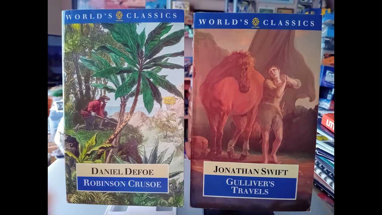 Robinson Crusoe by Daniel Defoe and Gulliver's Travels By Jonathan ...