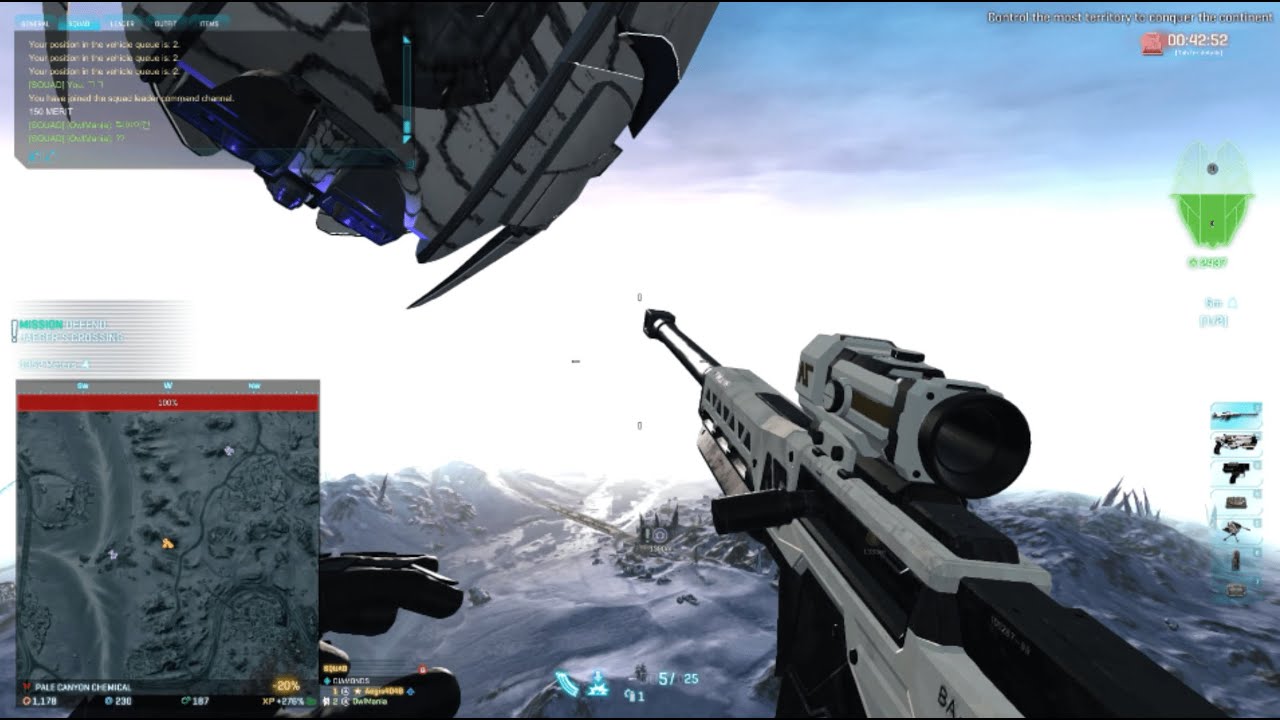 Planetside 2: Phalanx Vehicle Gravity Lift - YouTube