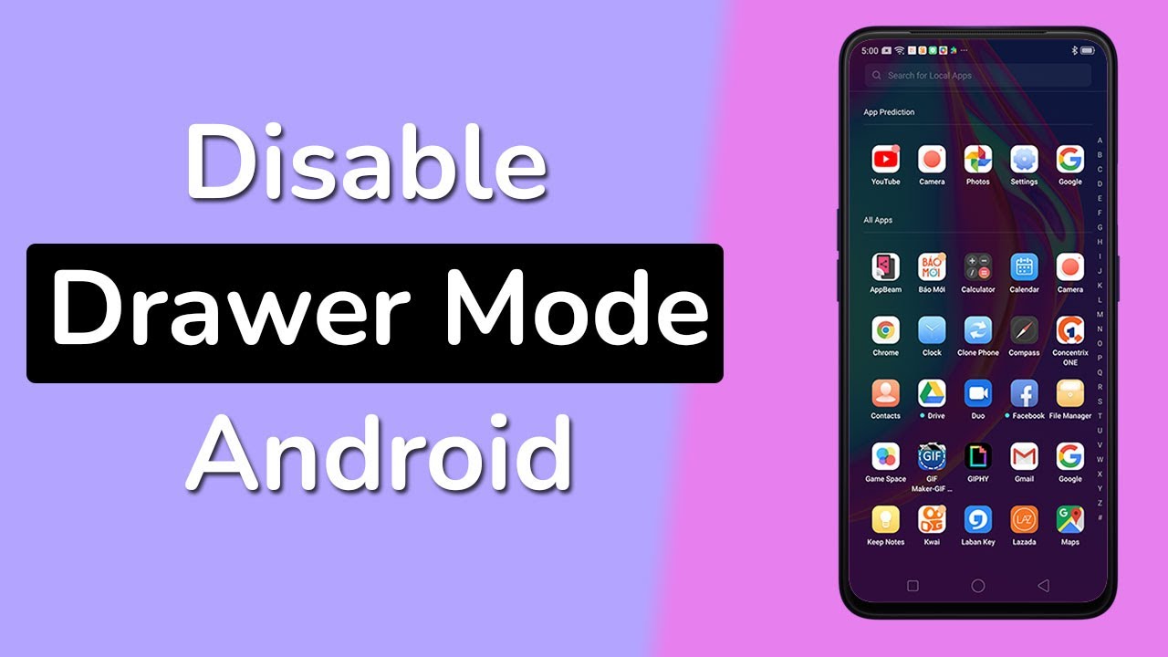 How to Change from Drawer Mode to Standard Mode in Android? - YouTube