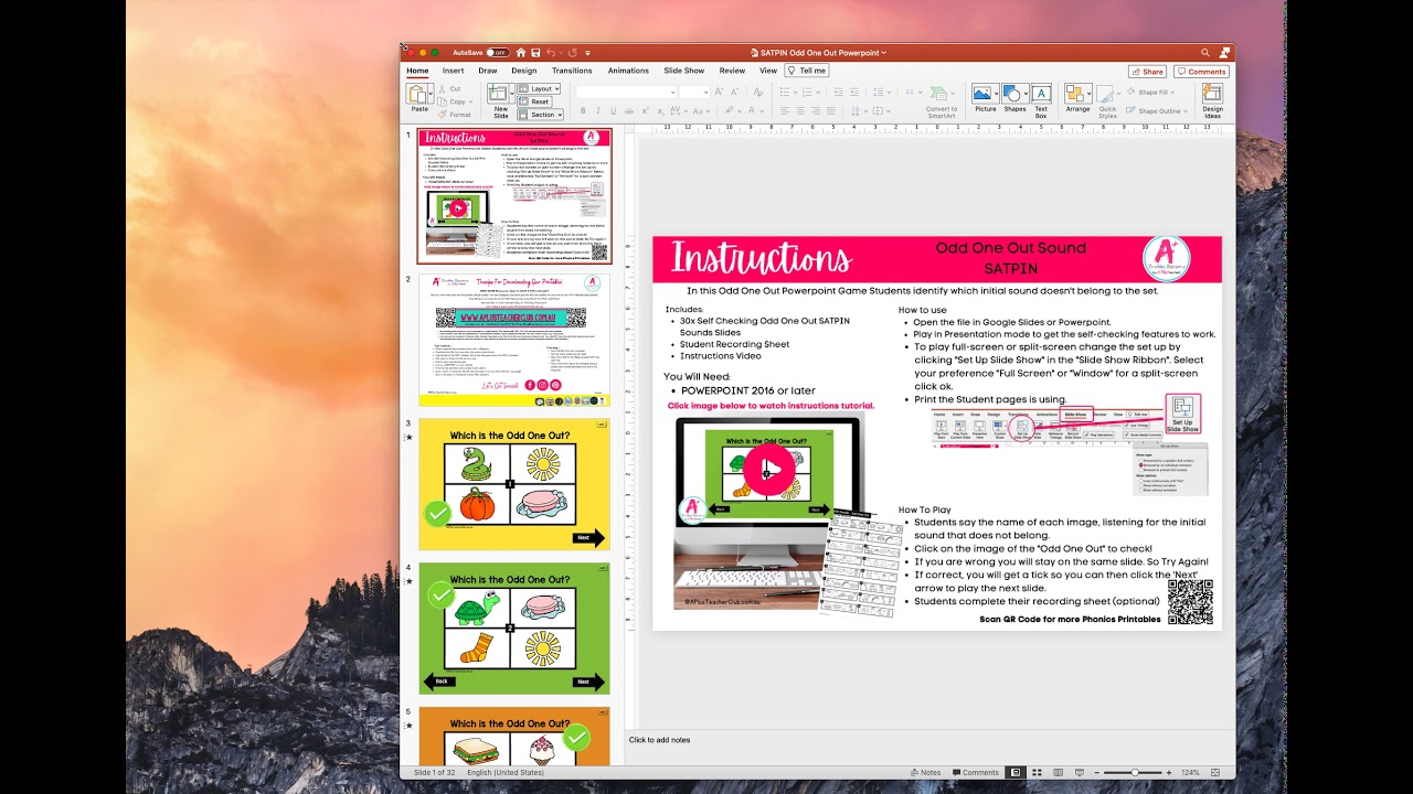 SATPIN Letters & Sounds Phonics Interactive Powerpoint Game - YouTube