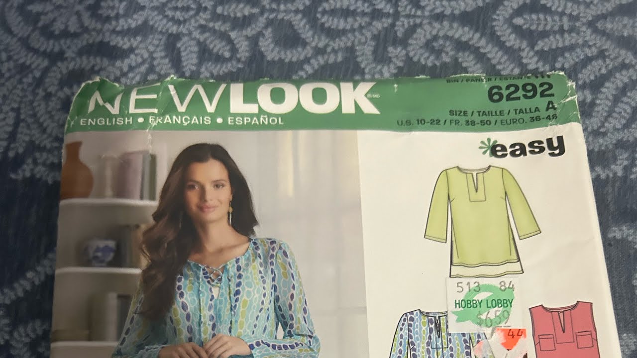 New Look 6292 Tutorial, sew along - YouTube
