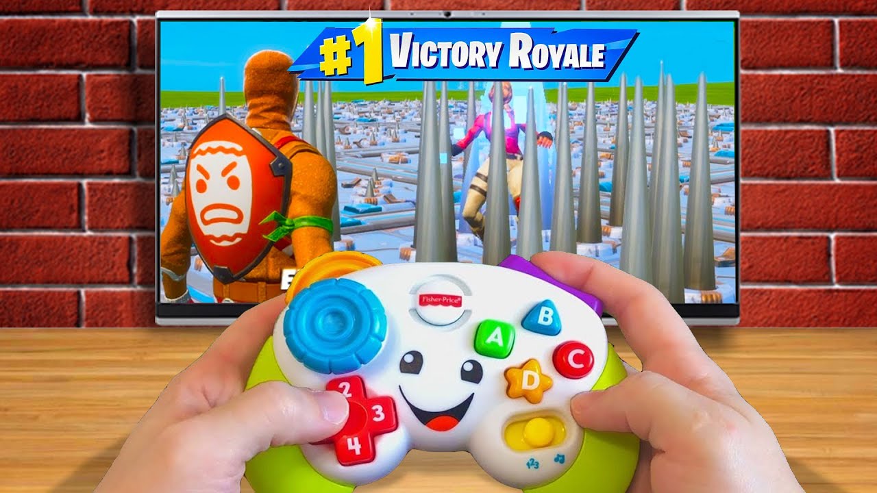 Ich GEWINNE mit KINDER CONTROLLER in Fortnite! 😱 - YouTube