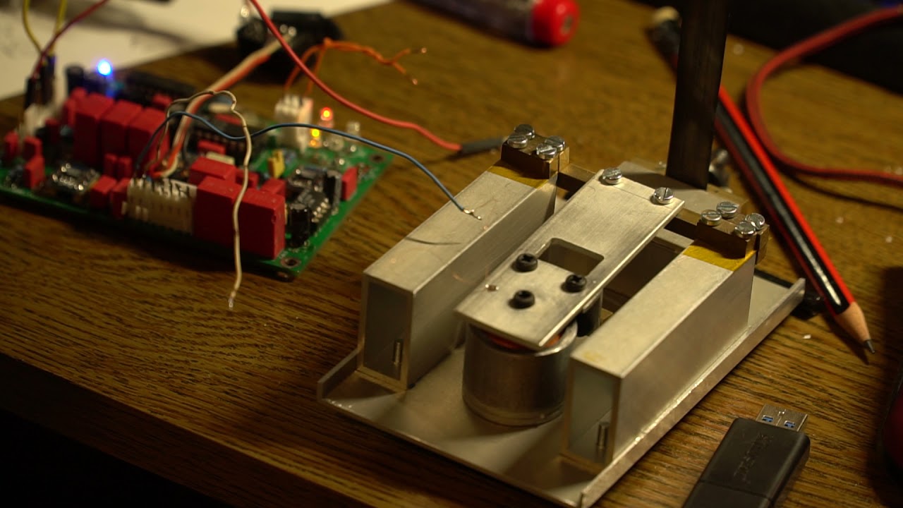Working on new FBV (Force Balance Vertical) seismometer - YouTube