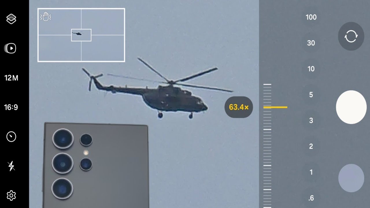 Samsung Galaxy S24 Ultra Zoom Test Helicopter 🚁 - YouTube