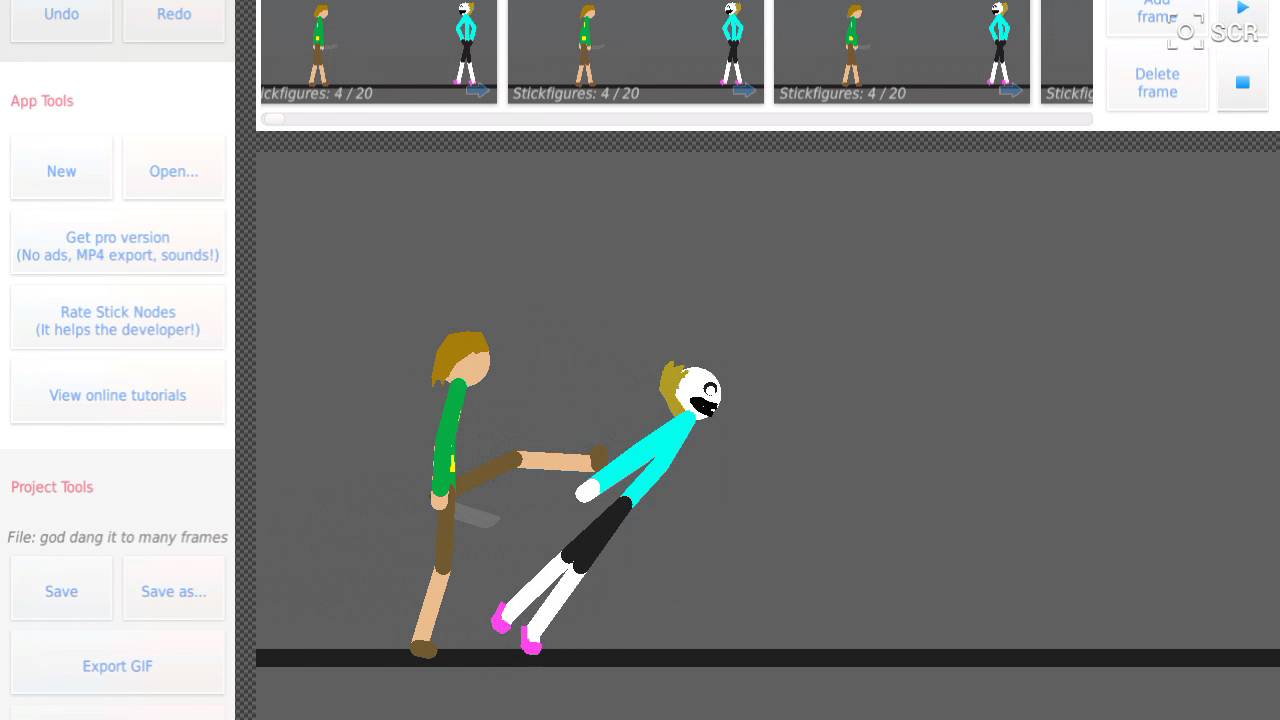 Undertale stick nodes animation (only a little was added) - YouTube