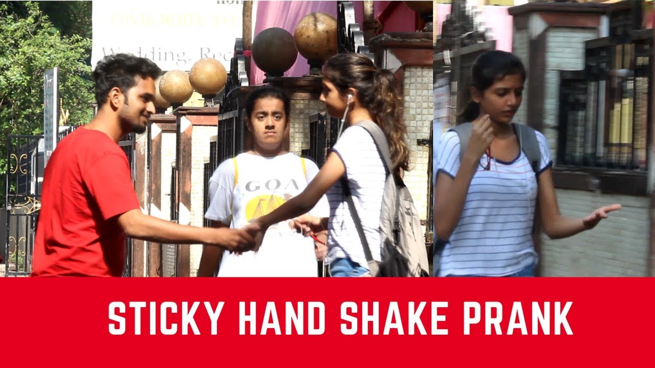 DIRTY AND STICKY HAND SHAKE PRANK | POKE A PRANK | PRANK IN INDIA - YouTube