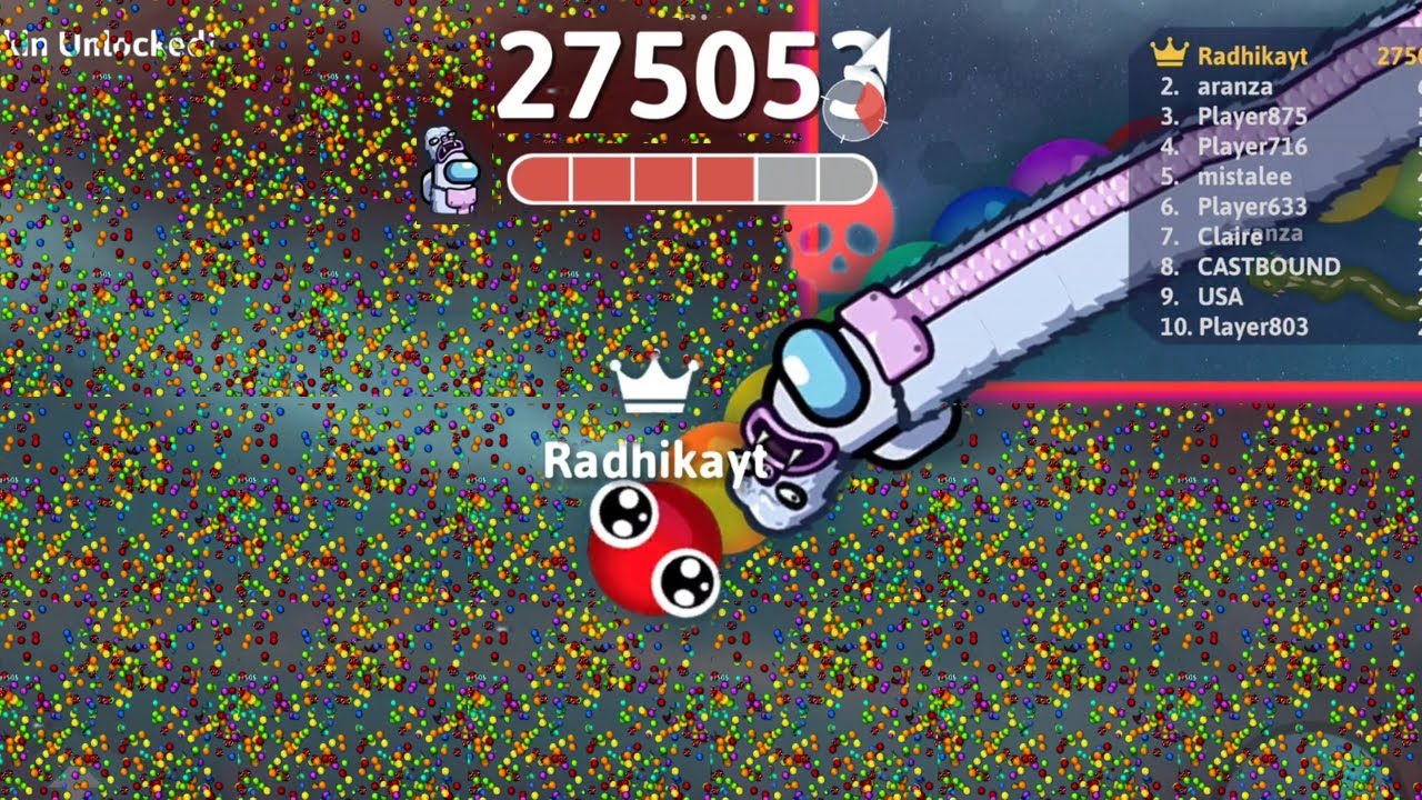 OMG ! BOSS YETI CREWMATE VS KING RAINBOA 🐍 BEST EPIC FIGHT SNAKE IO ...