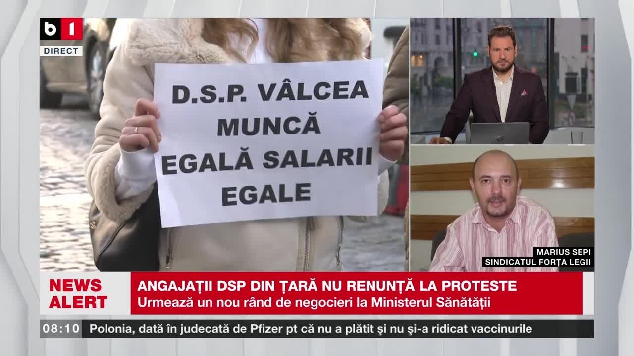 ANGAJAȚII DSP DIN ȚARĂ NU RENUNȚĂ LA PROTESTE_Știri B1TV_25 nov. 2023 ...
