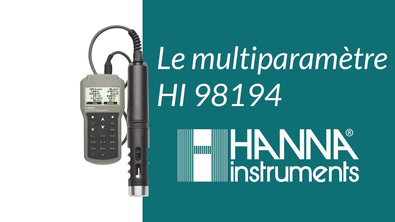 Multiparamètre HI 98194, HANNA® - YouTube