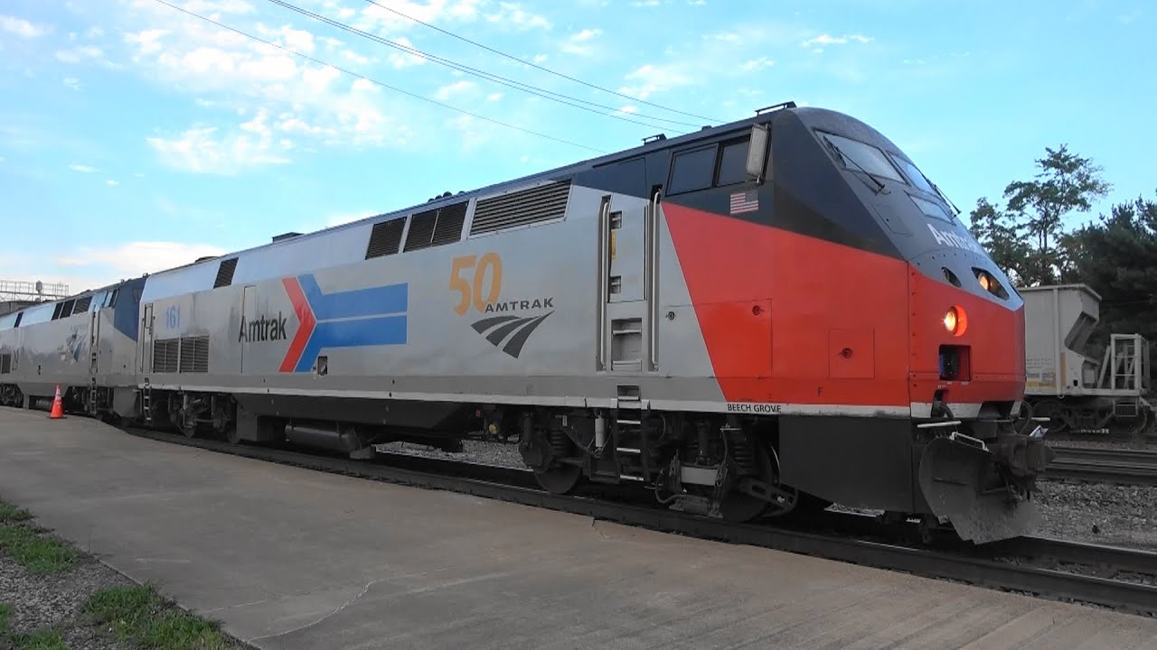 Amtrak 161 Heritage Unit Leads #3 Galesburg, IL 9/23/23 - YouTube