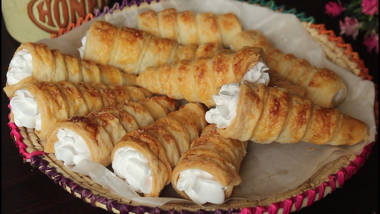 Bakery Style Cream Rolls 😍 Recipe By Chef Hafsa - YouTube