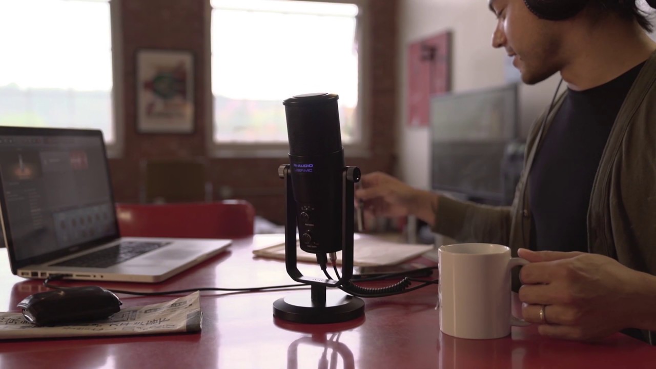 M-Audio Uber Mic: Profesionální USB mikrofon se sluchátkovým výstupem ...