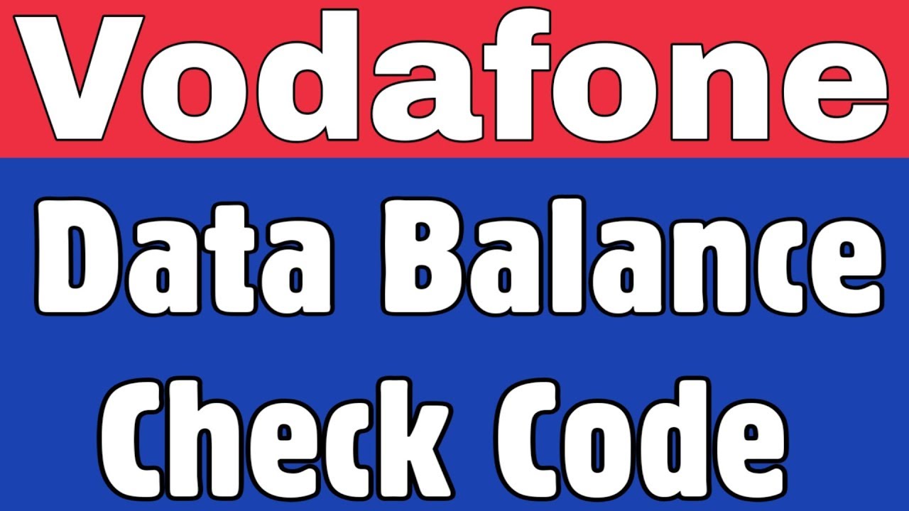 Vodafone Sim Card Daily Data Balance Check Code Use USSD Code - YouTube